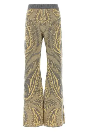 Etro Paisley Knit Flared Pants