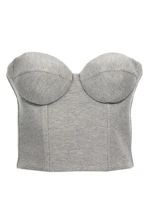 Giuseppe Di Morabito Top Cropped Bustier - Gray