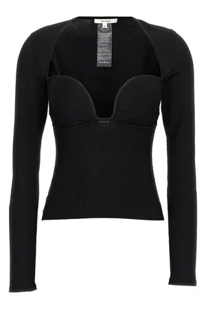 NENSI DOJAKA Bustier' Top - Black