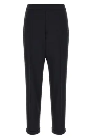 Alberto Biani Cropped Trousers - Black