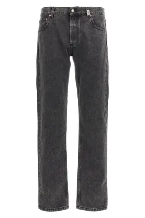 Alexander McQueen Metal Plate Denim Jeans
