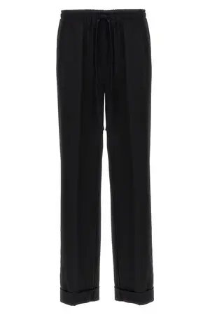 Dolce & Gabbana Contrast Piping Wool Trousers