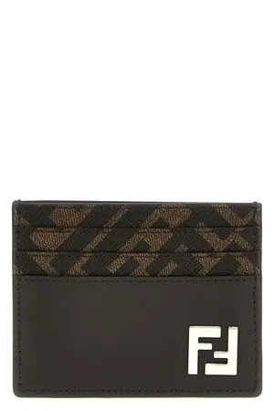 Fendi Squared Ff' Card Holder - Brown