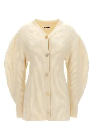 JIL SANDER Ribbed Cardigan