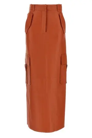 Zimmermann Leather Midi Skirt