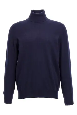 Brunello Cucinelli Cashmere Turtleneck Sweater - Blue