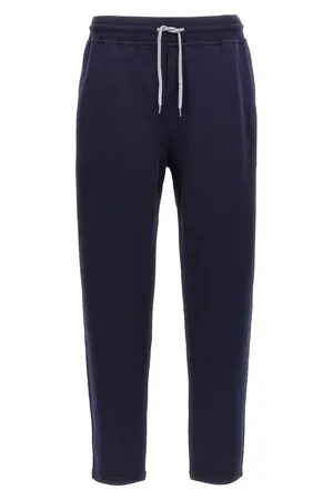 Brunello Cucinelli Cotton Blend Joggers - Blue