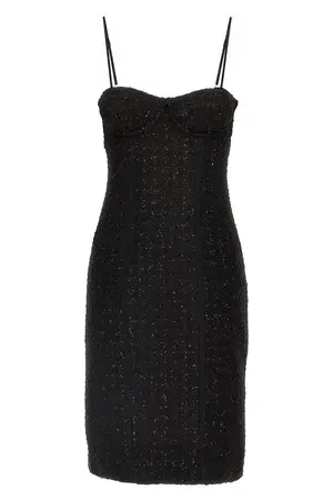 ROTATE BY BIRGER CHRISTENSEN Bouclé Midi Dress