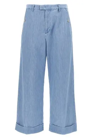 Valentino Garavani Turn-up Jeans - Blue