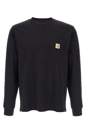Carhartt Work In Progress L/s Pocket' T-shirt - Black