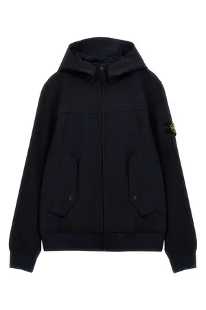 Stone Island Light Soft Shell-r E.dye Technology Jacket - Blue