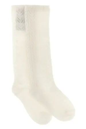 Valentino Garavani Knee High Socks - White