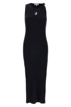 J.W.ANDERSON J. W.anderson Logo Ribbed Dress - Black