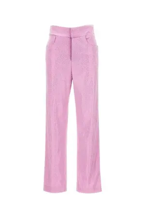 GIUSEPPE DI MORABITO GIUSEPPE DI MORABITO Crystal-Embellished Stretch Cotton-Blend Trousers