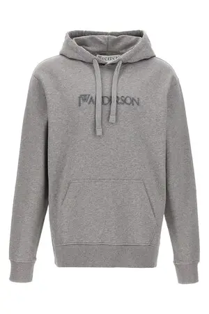 J.W.ANDERSON Embroidered Logo Cotton Hoodie