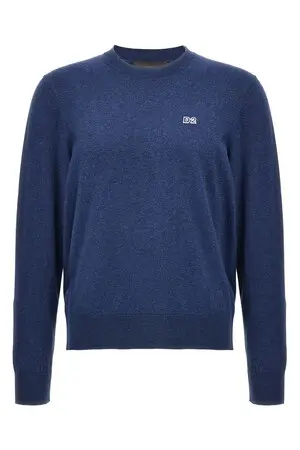 Dsquared2 Melange Cotton Crewneck Sweater - Blue