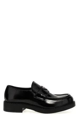 Prada Brushed Leather Loafers