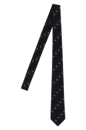 Gucci The Labour Silk Neck Tie - Blue