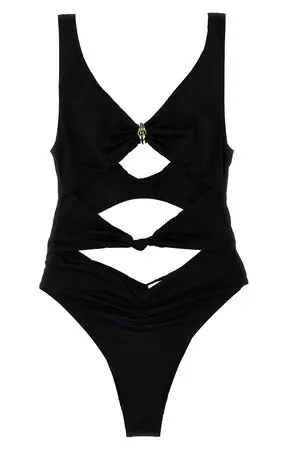Elisabetta Franchi Knot One-piece Swimsuit - Black