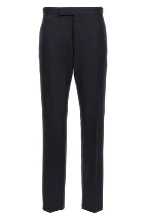 Thom Browne Low Rise Wool Twill Pants