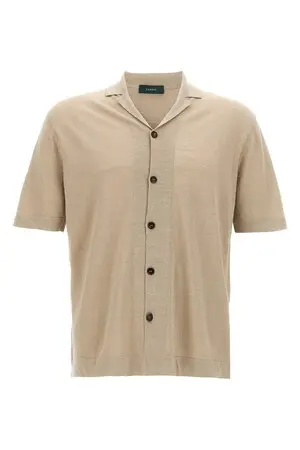 ZANONE Linen Shirt - Beige