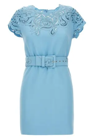 Ermanno Scervino Lace Dress - Light Blue