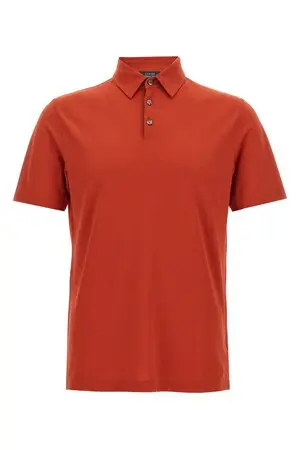 ZANONE Ice Cotton' Polo Shirt - Orange