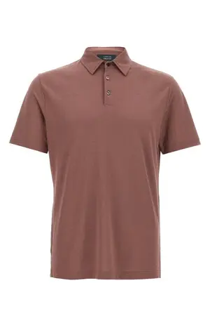 ZANONE Ice Cotton' Polo Shirt - Brown