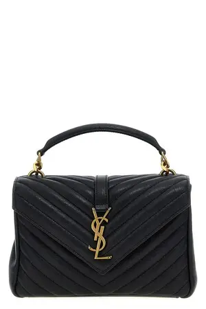 Saint Laurent College Midi Crossbody Bag - Black