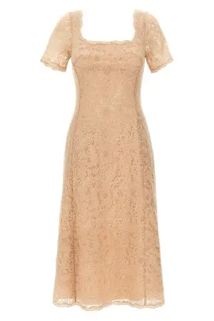 Ermanno Scervino Floral Lace Midi Dress