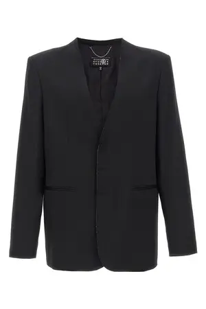 MAISON MARGIELA Single-breasted Blazer - Black
