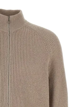 Brunello Cucinelli Zip Cardigan - Beige