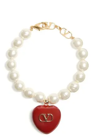 Valentino Garavani Coeur Royal' Bracelet - Red