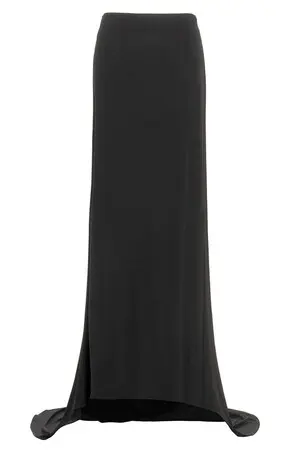 Magda Butrym Asymmetrical Long Skirt - Black