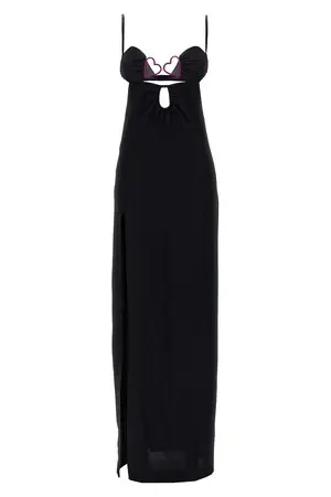 NENSI DOJAKA Heart Bra Long Dress