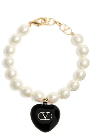 Valentino Garavani Coeur Royal' Bracelet - Black