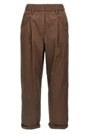 Brunello Cucinelli Monile Pants - Brown