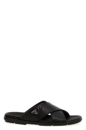 Prada Logo Sandals