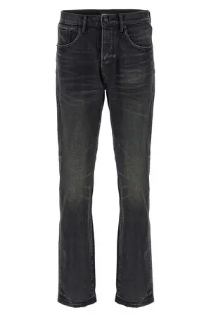 PURPLE BRAND P005 Double Dip Coated' Jeans - Black
