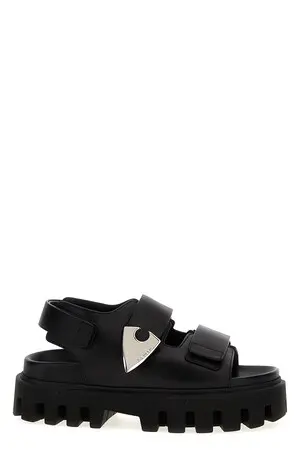 Alexander McQueen Parachute Leather Sandals