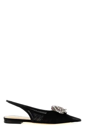 Mach & Mach Galaxy Slingback Pumps - Black