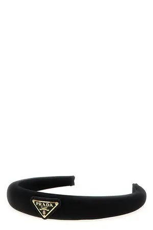 Prada Logo Headband - Black