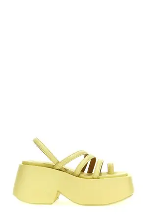 Marsèll Zeppo Hammered Leather Sandals - Yellow