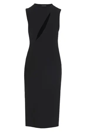 VERSACE Cut Out Midi Dress