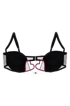 NENSI DOJAKA Heart' Bra - Black