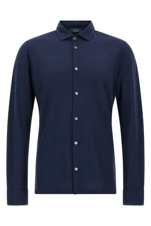 ZANONE Ice Cotton Shirt - Blue