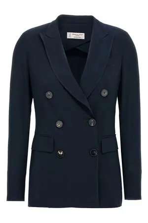 Alberto Biani Double-breasted Blazer - Blue