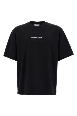Maison Kitsuné Logo Embroidery T-shirt - Black
