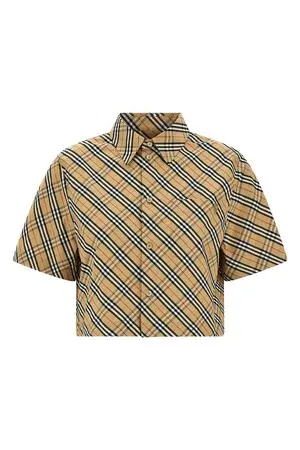 Burberry B Shield Check Cotton Shirt