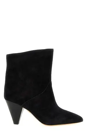 Isabel Marant Étoile Loline Suede Ankle Boots - Black